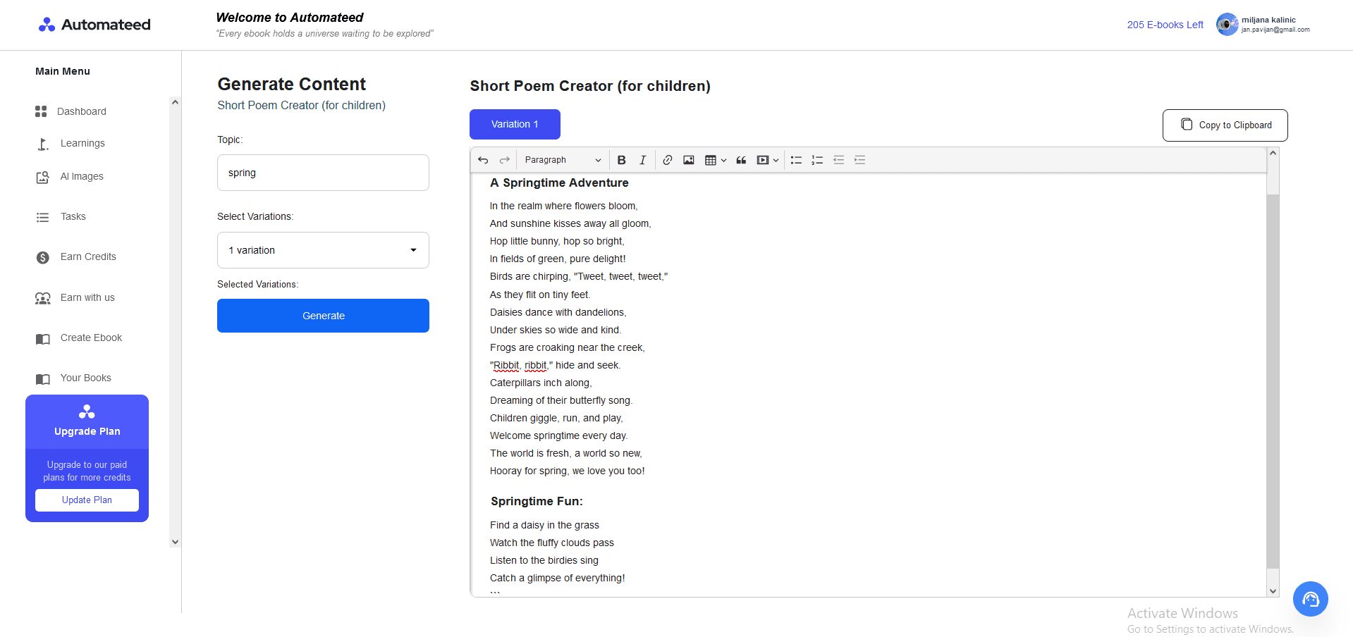 AI Short Poem Generator - Rhyming with Poetry Generator